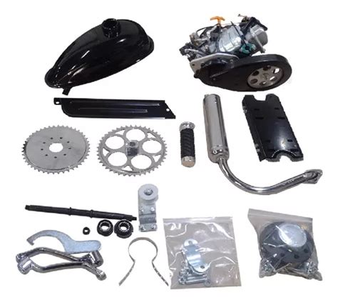 Kit Motor Completo Bike Bicicleta Motorizada 100cc 4t Forte Preto