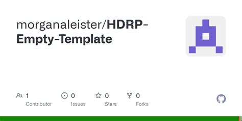 Github Morganaleister Hdrp Empty Template