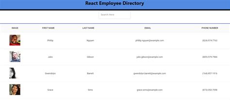 Github Asheikh Ioreact Employee Directory
