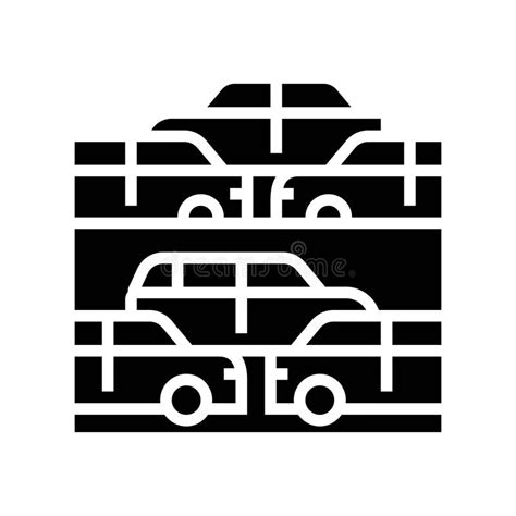 Traffic Flow Highway Road Glyph Icon Vector Illustration Stock Vector Illustration Of Item