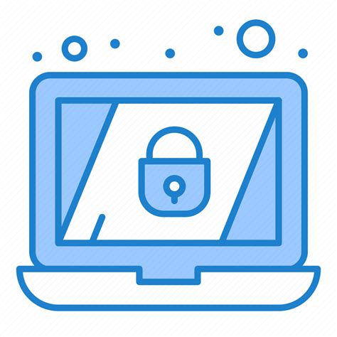 encryption laptop lock icon download on iconfinder