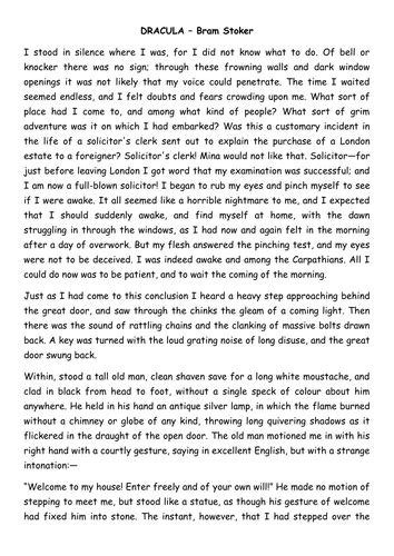 Gothic Creative Writing Ks3 Resource Pack By Streetno9 Teaching Resources Tes