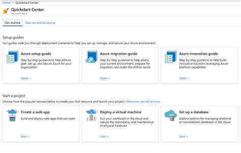 Azure Quickstart Center Microsoft Garage