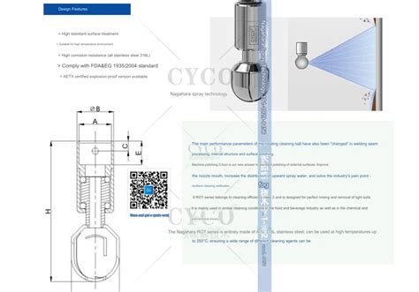 Reactor Rotating Cleaning Ball Tank Cleaning Nozzle Tank Washing Nozzle
