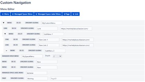custom top navigation for confluence atlassian marketplace