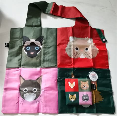 Loqi Tote Reusable Grocery Tote Bag Stephen Cheetham Cats Everything