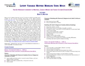 Fillable Online Latent Variable Mixture Modeling Using Mplus Fax Email Print PdfFiller