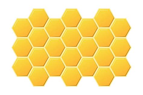 Geometric Hive A Vector Illustration Of Gold Hexagonal Cells Texture In