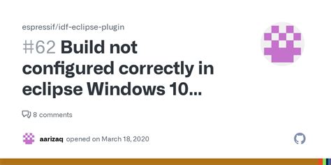 Build Not Configured Correctly In Eclipse Windows 10 Iep 146 · Issue