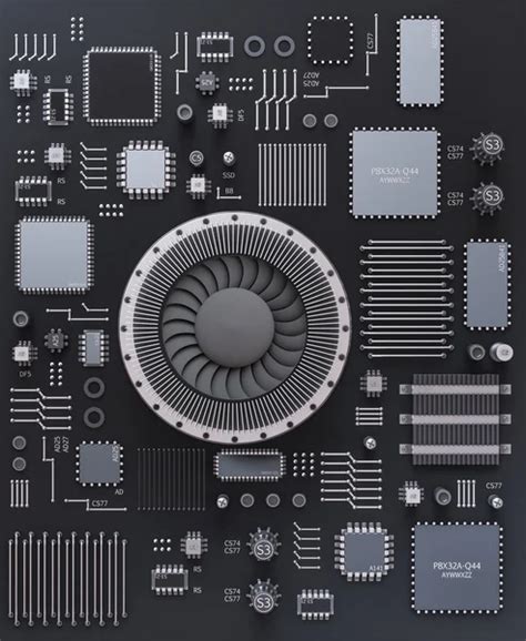 Procesoru mikročip propojené přijímání a odesílání informací Koncepce technologií a budoucnost