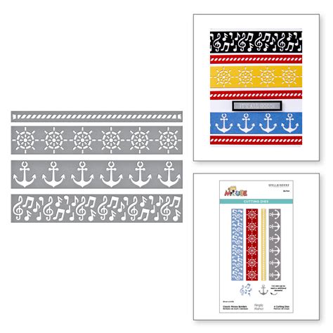 Classic Mouse Borders Etched Dies From The Say Cheese Classic Mouse