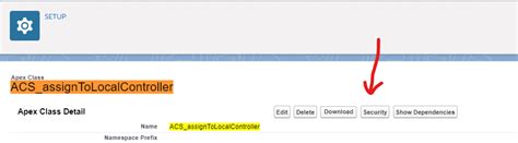 How To Retrieve The Metadata For Apex Class Security Salesforce