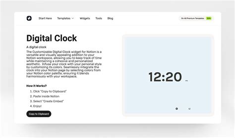 How To Add A Clock To Notion With A Free Notion Clock Widget