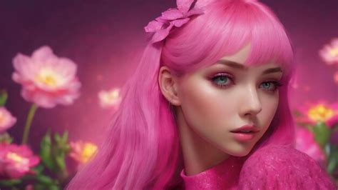 Premium Ai Image Pink Girly Design