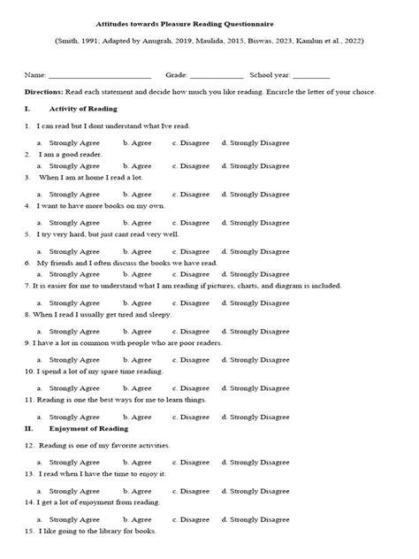 Instrument Pleasure Reading Pdf Psychology Behavioural Sciences