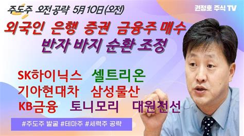 외국인 매수주 주도군 조정 개별주 공략 Youtube