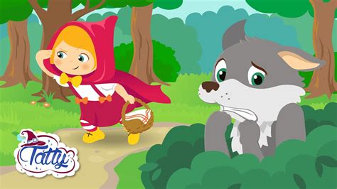 Приказката за Червената шапчица за деца 🐺 Татти и Мисифу Youtube