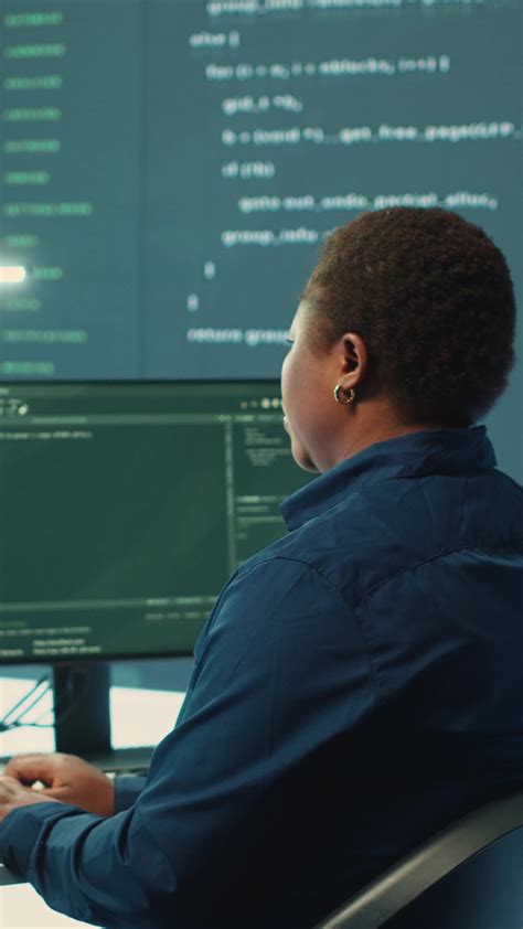 Vertical Cyber Defense Team Working In A Governmental Security