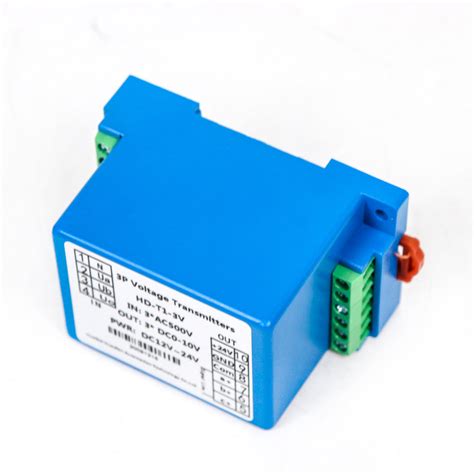 0 500V Input 3 Phase 4 Wire AC Voltage Transducer With 4 20mA Output