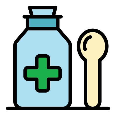Cough Syrup Icon Vector Flat 21409813 Vector Art At Vecteezy