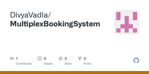 GitHub DivyaVadla MultiplexBookingSystem