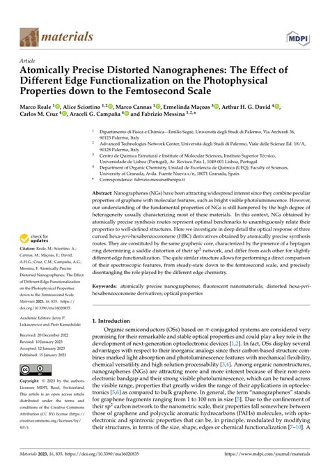 Pdf Atomically Precise Distorted Nanographenes The Effect Of