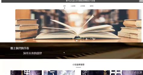 计算机设计—it实战营 Springboot基于springboot小说网站系统的设计与实现基于springboot的小说网站设计与 Csdn博客
