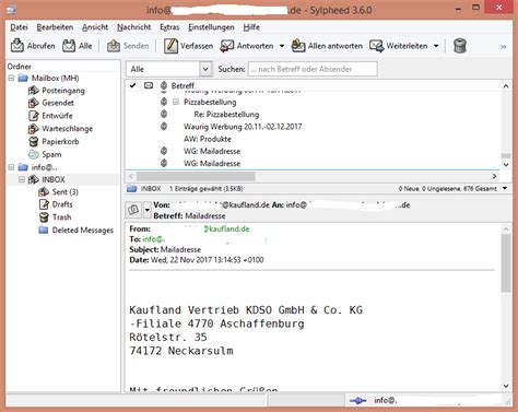 Sylpheed Ein Kompakter Schneller E Mail Client Andys Blog