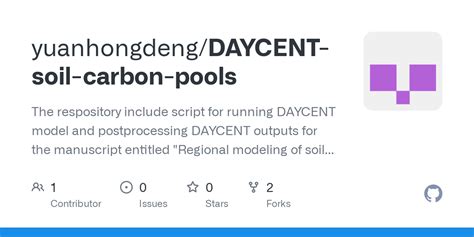 Github Yuanhongdengdaycent Soil Carbon Pools The Respository