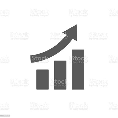 Ascending Bars And Arrows Analysis And Statistics Editable Vectors Eps10 Stock Illustration