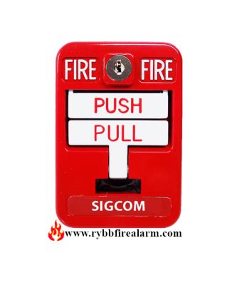 SIGCOM SG CXK MANUAL PULL STATION DOUBLE ACTION RYBB Fire Alarm Parts Service Repairs