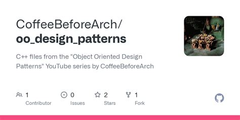 github coffeebeforearch oo design patterns c files from the object oriented design