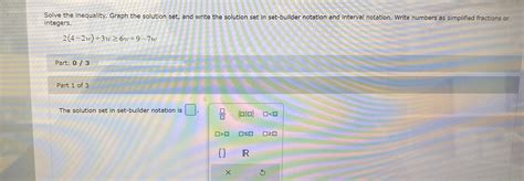 Solved Solve The Inequality Graph The Solution Set And Chegg