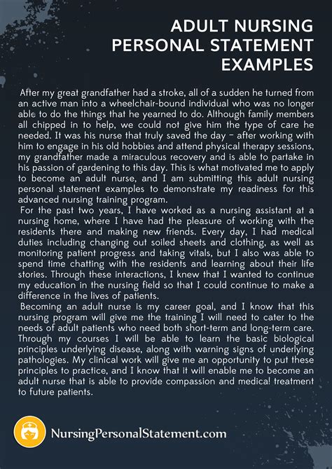 Personal Statement Examples