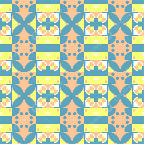 Background Flowers Geometry Seamless Pattern Background Pattern