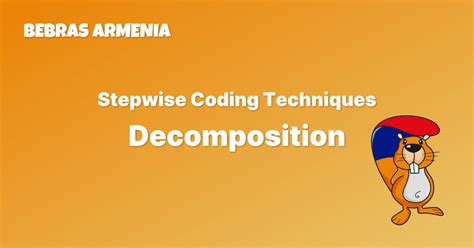 Stepwise Coding Techniques Bebras Armenia