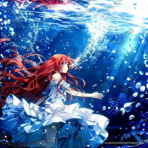 Ai创作图梦境爱丽丝环游大海 海底世界唯美女孩 可爱动漫女孩美人鱼 歌姬美人鱼 美人鱼糸列 美人鱼水道 唯美女孩动漫人物 唯美背景唯美人鱼公主 动漫公主图片 水拟人化 人鱼的眼泪 二次元梦幻