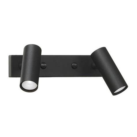 Örsjö Puck Väggspot 2a Svart Led Onoff Stockholms Ljusbutik