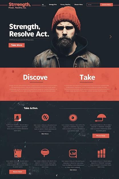 Bold Typography Layout Web With Animated Text Effect Impactf Inspired