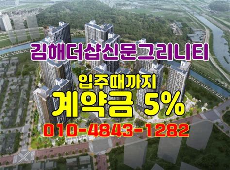 김해장유 신문1지구 김해더샵 신문그리티니아파트 입주시까지 2천만원대로 네이버 블로그