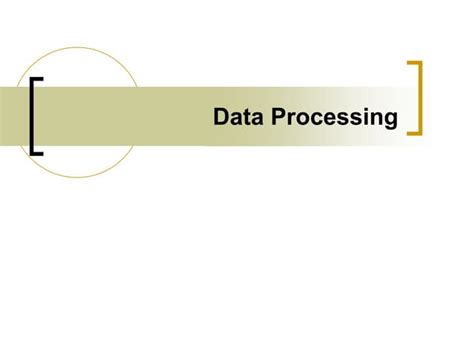Data Processingppt Databases Computer Software And Applications
