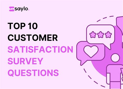 Top 10 Customer Satisfaction Survey Questions A Comprehensive Guide Saylo