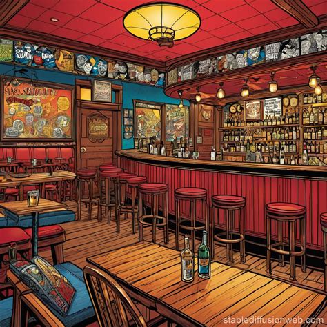 Beautiful Bar Bar Stable Diffusion Online