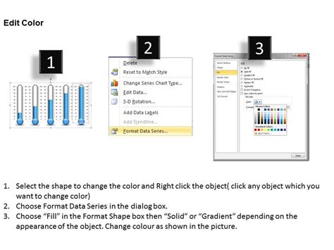 0414 Thermometer Column Chart For Growth Powerpoint Graph Powerpoint