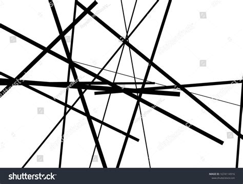 Abstract Geometric Art Random Chaotic Lines Stock Vector Royalty Free 1674114916 Shutterstock