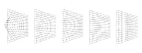 Premium Vector Process Of Grid Distortion Set Of Mesh Warped Textures Net With Convex Effect