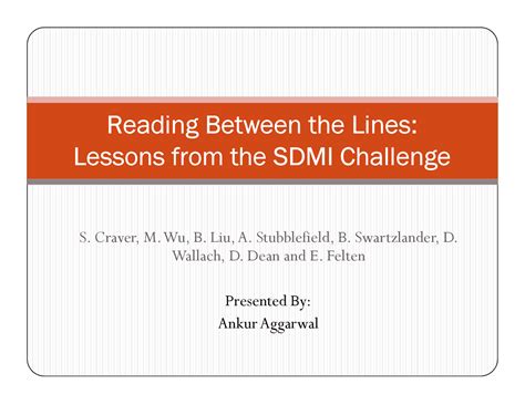 Reading Between The Lines Lessons From Sdmi Challenge Cs 8803 Docsity