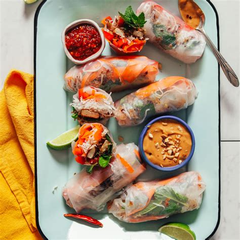 Pad Thai Spring Rolls Minimalist Baker Recipes