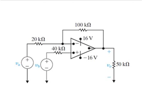 Solved Calculate Vo If Va 4 V And Vb 0 V Chegg Com